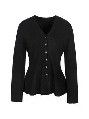 LESS X-silhouette Cardigan - Black
