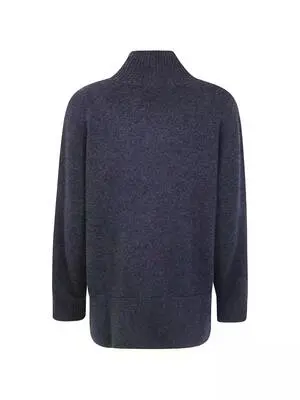 Paul Smith Dark- Wool-cashmere High-neck Knit Sweater
