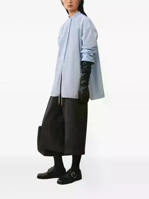 LESS Striped Oversized Shirt