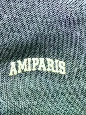AMI Paris Logo-embroidered Polo Shirt