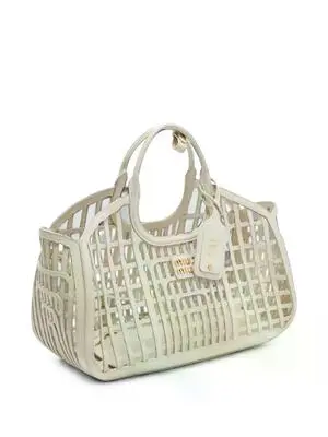 Miu Miu Basket Leather Tote Bag