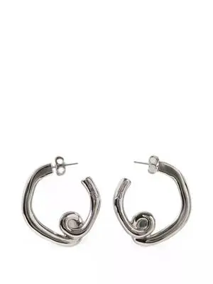 Claudie Pierlot Abstract-hoop Earrings - Silver