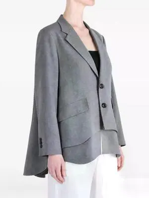 COMME DES GARÇONS TAO Layered-effect Notched-lapel Blazer