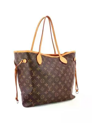 LOUIS VUITTON Neverfull Nm Monogram Canvas Mm Tote Bag - Brown