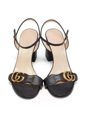 Gucci Gg Marmont Ankle Strap Sandals