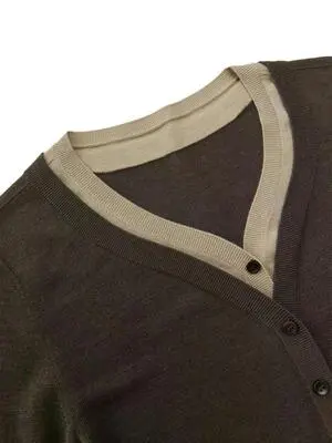 LESS Layered-effect Button-placket Sweater