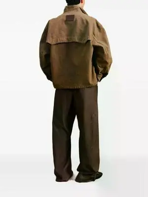 CROQUIS Brushed Wide-leg Trousers