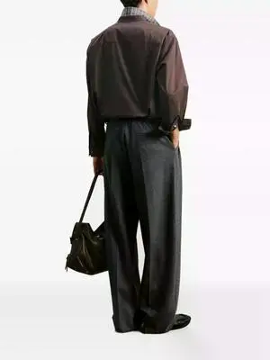 CROQUIS Tie-detail Relaxed-fit Shirt