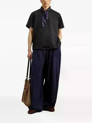 CROQUIS Oversized Curved-leg Trousers