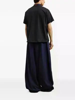 CROQUIS Oversized Curved-leg Trousers