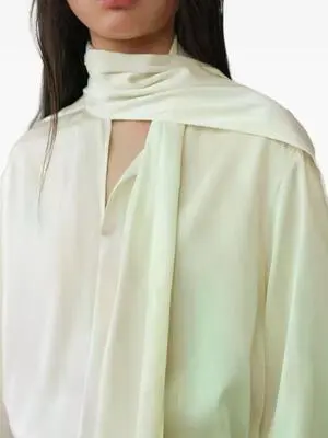 LESS Scarf-collar Long-sleeve Blouse