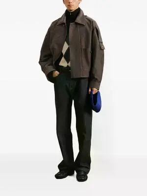 CROQUIS Relaxed-fit Cargo Military Jacket - Brown