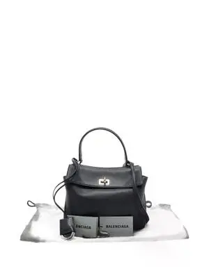 Balenciaga Mini Rodeo Turn-lock Tote Bag - Black