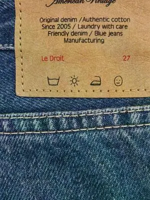 American Vintage Logo-patch Jeans