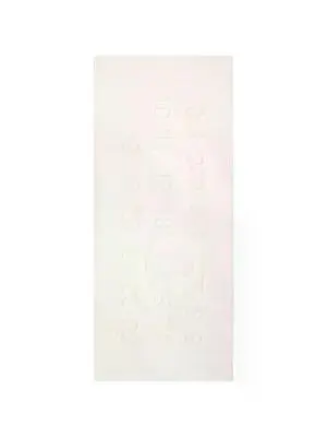 MAISON MARGIELA Numeric Logo Beach Towel - Neutrals