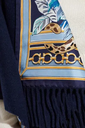 FERRAGAMO Cashmere Poncho With Fringes