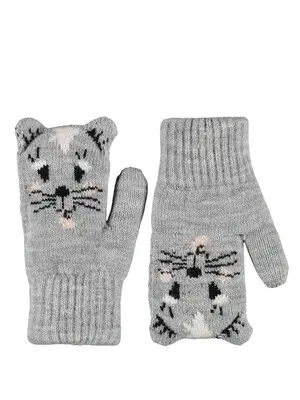 MOLO Mittens Grey Melange "kenau" Gray