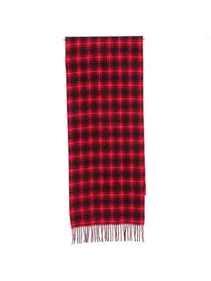 BARACUTA Scarf Tartan Wool Blend - Red