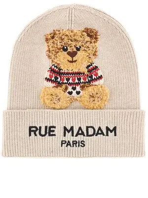 RUE MADAM PARIS Beanie Marvin Love - Beige
