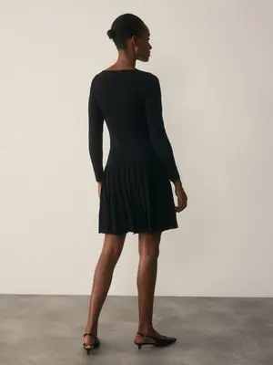The Fold Rothes Knit Mini Dress
