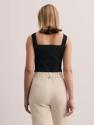 The Fold Keighley Square Neck Knit Top