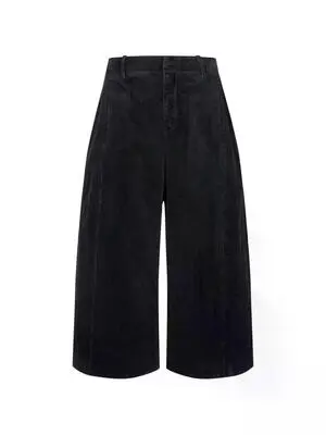 JNBY Corduroy Wide-leg Trousers - Black
