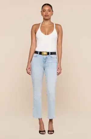 L'Agence Wrenna Racerback Bodysuit - White