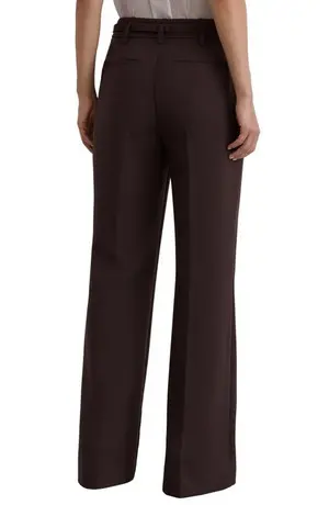 REISS Leona Wide Leg Pants - Grape