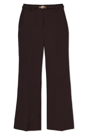 REISS Leona Wide Leg Pants - Grape