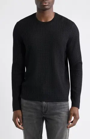 Rag & Bone Harvey Cotton Blend Sweater - Black