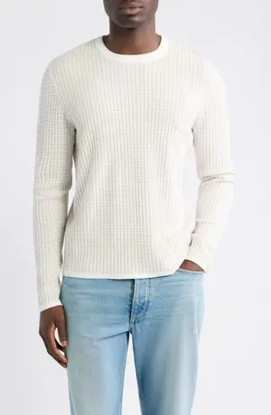 Rag & Bone Harvey Cotton Blend Sweater - Chalk