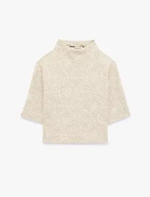 Koton High Neck Short Sleeve T-shirt