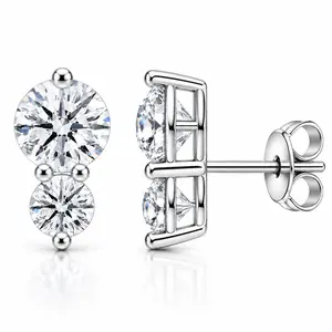 DONATELLO GIAN Sterling Two-stone Drop Earrings