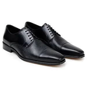 BELVEDERE Alexander Cap Toe Derby - Black