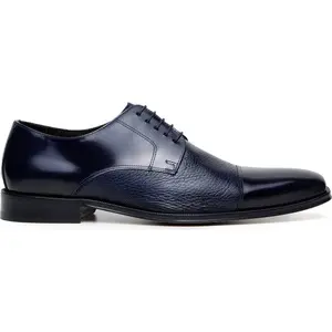 BELVEDERE Alexander Cap Toe Derby - Navy