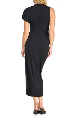 SOCIALITE Ruched Asymmetric Maxi Dress
