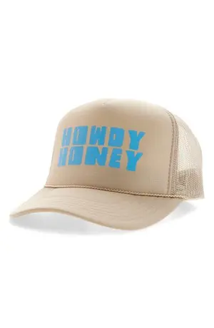 FRIDAY FEELIN’ Howdy Honey Baseball Cap Tan