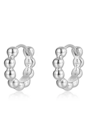 Lafonn Lumina Beaded Huggie Hoop Earrings