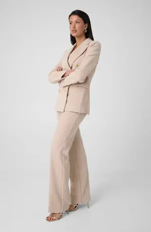MARCIANO Lille Double Breasted Blazer - Light Oak Multi