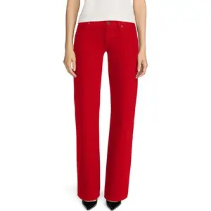FRAME The Corduroy Gray Low Rise Straight Leg Jeans