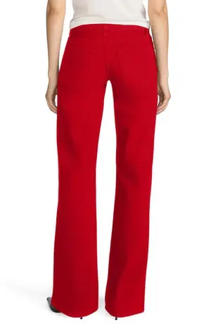 FRAME The Corduroy Gray Low Rise Straight Leg Jeans