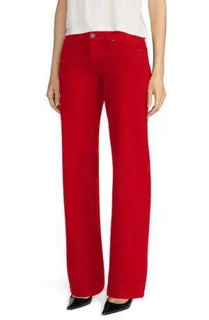 FRAME The Corduroy Gray Low Rise Straight Leg Jeans