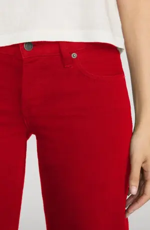 FRAME The Corduroy Gray Low Rise Straight Leg Jeans