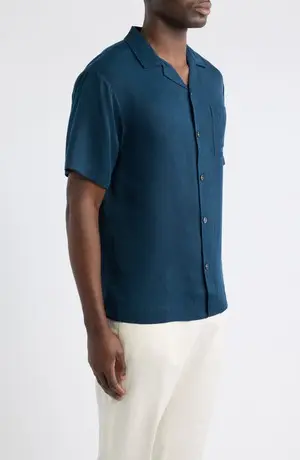 CHE Solid Camp Shirt - Navy- 12