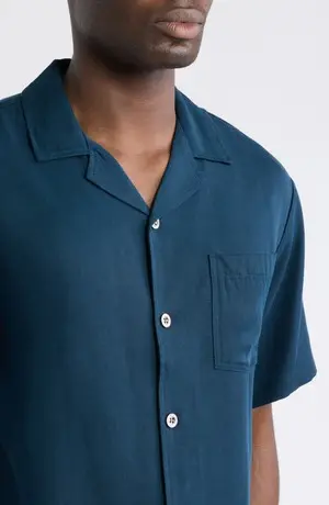 CHE Solid Camp Shirt - Navy- 12