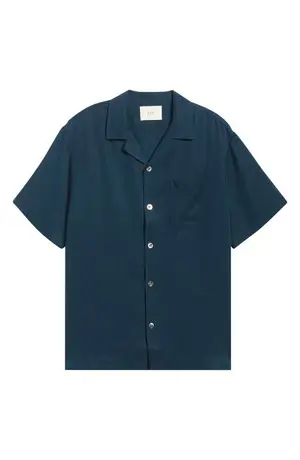 CHE Solid Camp Shirt - Navy- 12