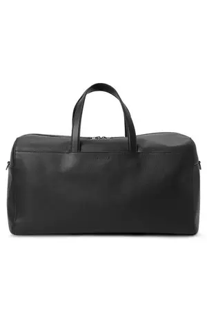 Shinola Canfield Pebbled Leather Duffle Bag - Black