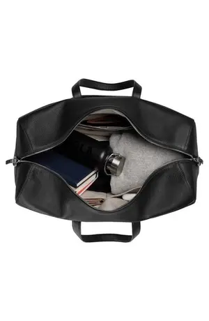 Shinola Canfield Pebbled Leather Duffle Bag - Black