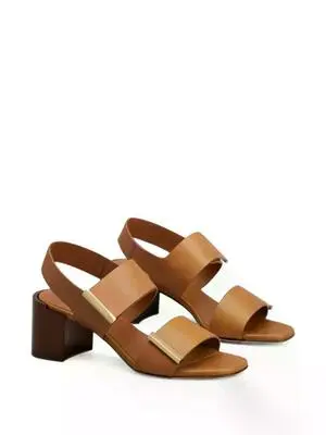 TOD'S Logo-plaque Block-heel Sandals