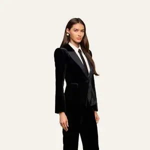 L'Agence Philippa Velvet Blazer